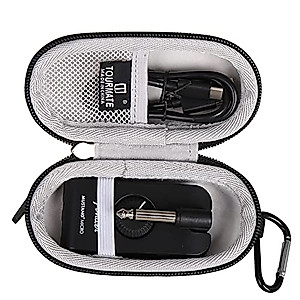 Tourmate Hard Case Compatible with Fender Mustang Micro Headphone Amp and Charging Cable