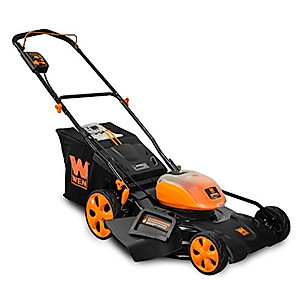 WEN 40441 40V Max Lithium Ion Cordless Lawnmower, 21-Inch Deck