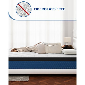 BedStory King Size Mattress - 14 Inch Hybrid King Mattress in a Box - Individual Pocket Springs for Motion Isolation, 76”x80”