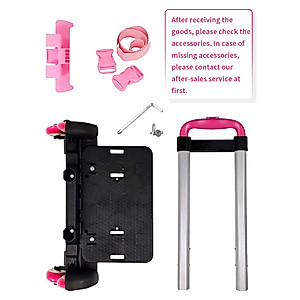 PROTAURI Backpack Trolley with 6 Wheels can Climb Stair, Foldable Rolling Luggage Cart, Adults/Student/Kid's Roller Attachment for School Bags/Backpacks