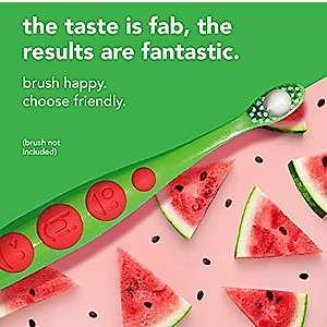 Hello Natural Watermelon Flavor Kids Fluoride Free Toothpaste, Vegan, SLS Free, Gluten Free, Safe to Swallow for Baby and Toddlers, 4.2 Ounce (Pack of 4)