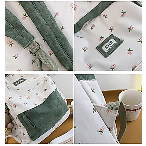 GLIGLITTR Kawaii Backpack for Women Lightweight Travel Casual Backpack Cute Shoulder Bag Lady College Aesthetic Backpack(Khaki,One Size)