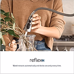 Moen Weymouth Brushed Gold Smart Faucet Touchless Pull Down Sprayer Kitchen Faucet with Voice Control and Power Boost, S73004EVBG