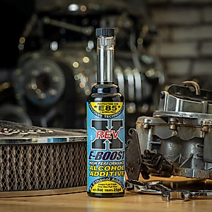 REV X E-Boost E85 & Alcohol Fuel Additive - 8 fl. oz Treats 25 Gallons