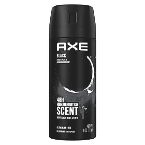 AXE Body Spray Deodorant for Men Black for Long Lasting Odor Protection Frozen Pear & Sandalwood Men's Deodorant Formulated Without Aluminum 4.0 oz
