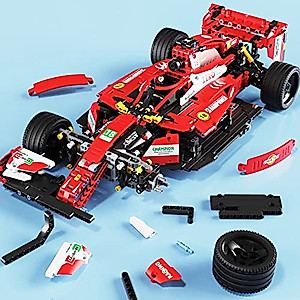 TOY PLAYER F1 Racing Car Model Kit, 1:10 Model Car, Compatible with Lego Technic, Building Blocks and Construction Toy for Adults and Kid 6 7 8 9 Years Kids (1308 Pcs)