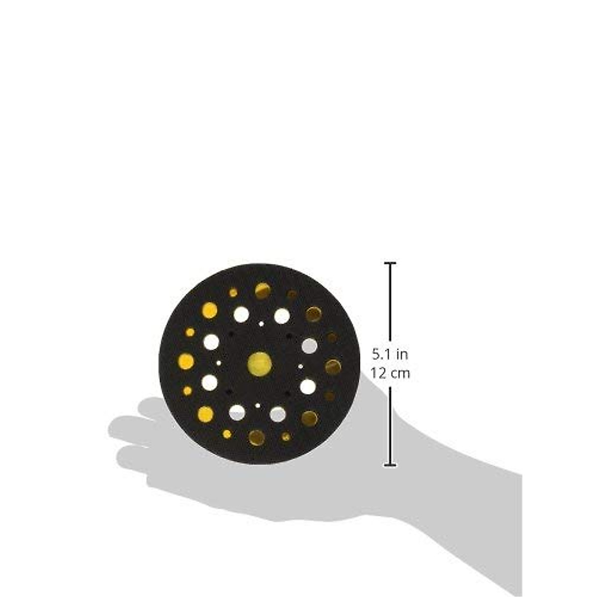 Mirka Backup Pad 5" Hook and Loop / 28 Holes / 1 pcs/Medium / 915GV28 Black