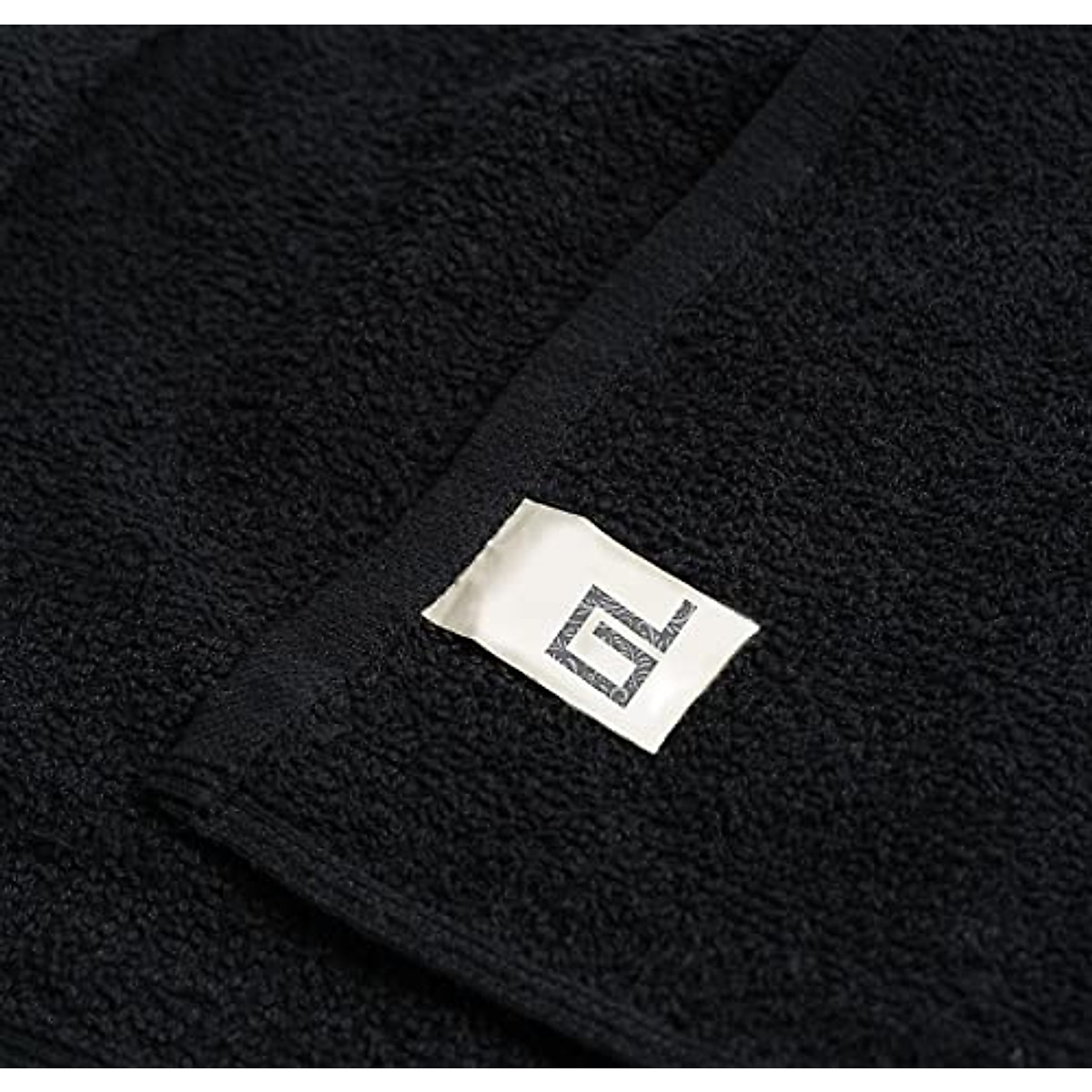Onyx linens Salon Towels Black, Bulk Pack of 24 (Not Bleach Proof 16x26 inches) Super Absorbent, Ultra Soft Hand Towels, Gym Towel, Spa and Hair Care