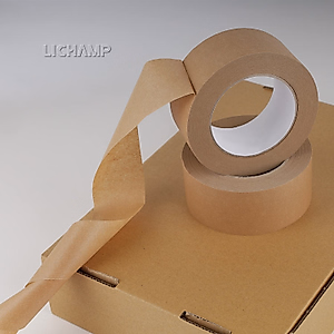 Lichamp Wide Brown Painters Tape 2 inch, 1pc Medium Adhesive Brown Masking Tape, 1.95 inches x 55 Yards