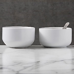 Personalization Universe Movie Night Snack Bowl - Customizable Ceramic Popcorn Bowl For Family Movie Nights, Small 14 Ounce Capacity, Dishwasher Safe