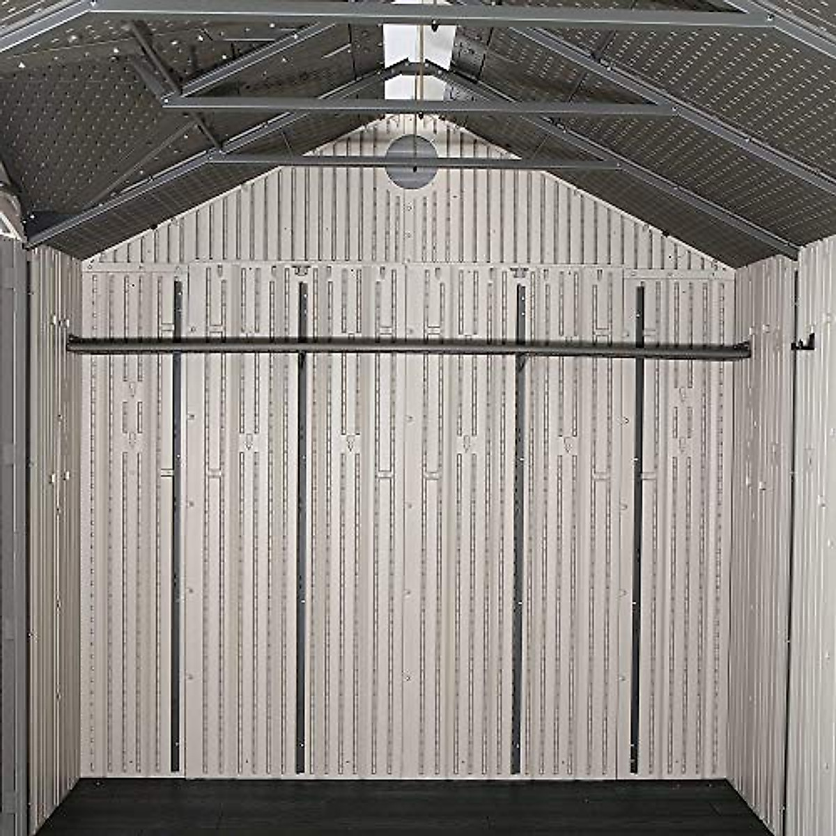 Lifetime 60214 17.5 x 8 Ft. Outdoor Storage Shed, Desert Sand