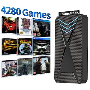 Emulator Console 2T Hard Drive Retro Game Console with Built in 4280 Games, Plug and Play Video Game Console, Game System Compatible with 18 Emulators