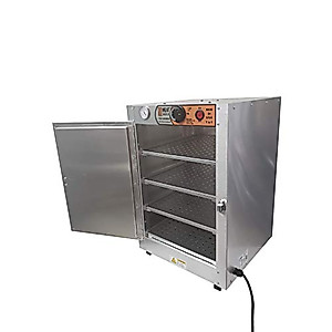 HeatMax 16x16x24 Small Hot Box Food Warmer with an Interior usable shelf space of 13 x 15.5 inch. Countertop Pizza, Patty, Pastry, Empanada, Concession Hot Food Holding Case