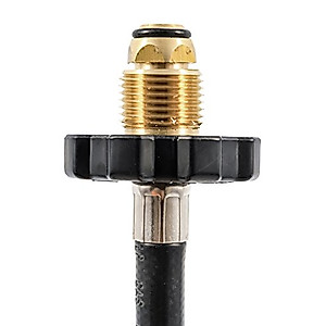 Camco Olympian 5-Foot RV Propane Supply Hose | Features Built-In Excess Flow Protection, Easily Connects Camper to 20/30 lb Propane Tank, and can be Used with a Propane Tee (59033)