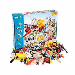 BRIO 34589 Builder Creative Set - 271 Piece STEM Construction Toy | FSC-Certified Wood & Plastic Pieces | Perfect for Toddlers Age 3+ | Enhances Creativity & Motor Skills