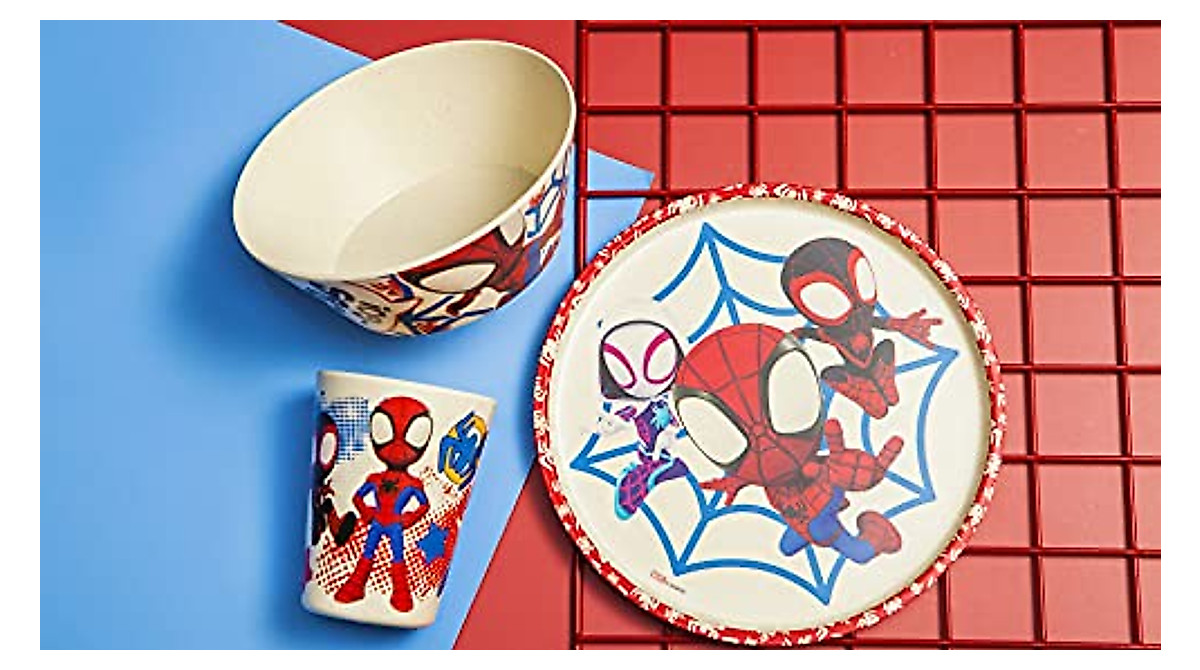 Marvel Spider-Man Dinnerware Set for Kids - Fun & Durable
