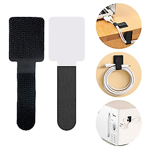 MOGINSOK 177pcs Cable Management Kit, 4xCable Sleeves 10 Cable Cord Holders 41 Cable Clips/Straps 100pcs Cable Ties 2 Roll Self Adhesive 20pcs Velcro Tape Cable Organizers for Car Desk Home Office