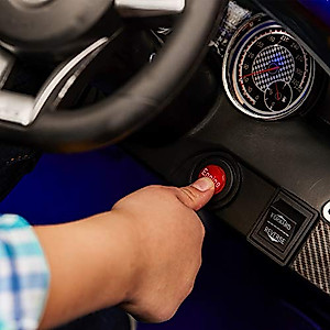 Huffy Mercedes-Benz GLE 63 Kids Electric Battery Powered Ride On Car W/ Lights, Sounds & MP3 Player, Royal Blue (17548P)