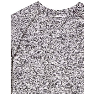 Amazon Essentials Men's Tech Stretch Long-Sleeve T-Shirt (Available in Big&Tall), Dark Grey Heather, Large