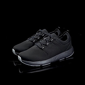 Waterproof Work Sneakers Men Zapatos de Trabajo para Hombres Non Slip Food Service Work Shoes Lightweight Kitchen Restaurant Nurse Chef Footwear Non Slip Anti Oil Black