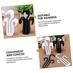 MAGICLULU 72 Pcs Shoe Rack Plastic Hooks for Hanging Shoes Hanger Suction Cup Towel Hook Sandals Drying Hook Excerise Bike Closet Drying Rack Boot Hooks Shoes Holder Slipper Rack Slippers