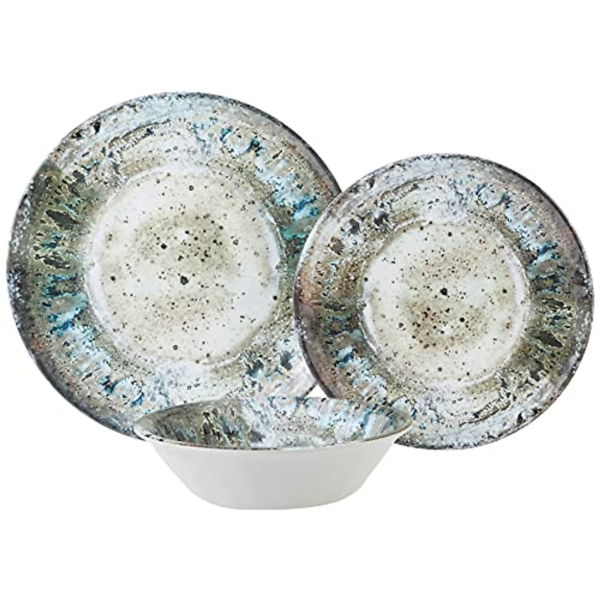 Certified International Radiance Cream Melamine 12 pc Dinnerware Set