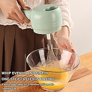 New 4 in 1 Portable Electric Vegetable Cutter Set, Multifunction Food Mini Slicer, Rechargeable Wireless Food Processor, Electric Egg Beater (Yellow)