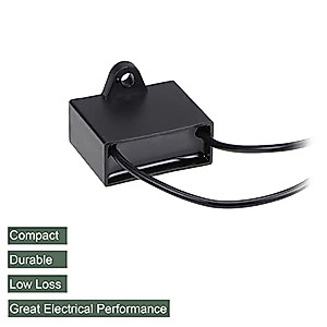 YOKIVE 5Pcs Ceiling Fan Capacitor CBB61, Metallized Polypropylene Film Capacitor Great for Fans Pumps Motors Running (1.8uF 450V AC 2 Wires 50/60Hz)
