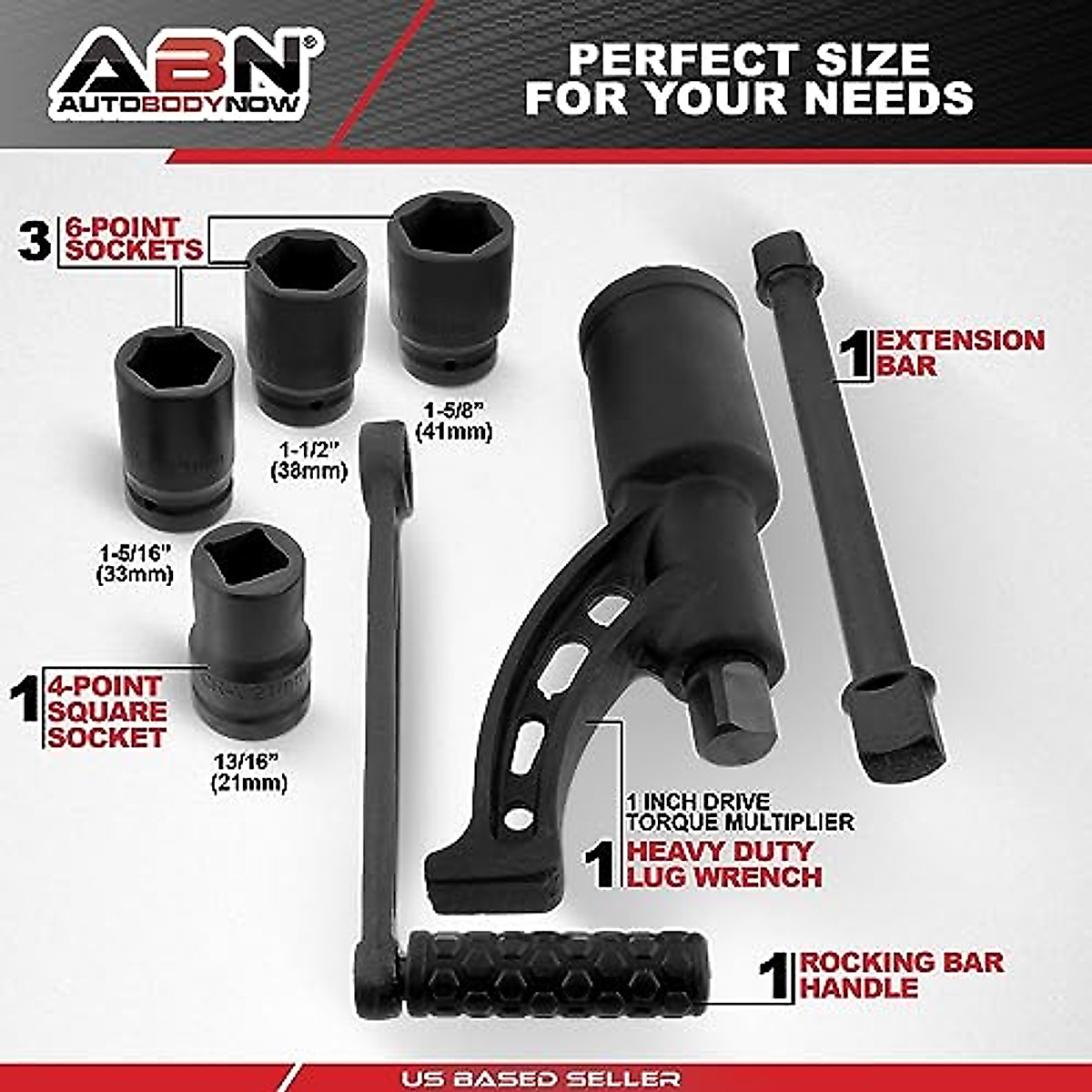 ABN Torque Multiplier Wrench – Torque Multiplier 1 Inch Drive Lug Nut Wrench Torque Amplifier Lug Nut Remover
