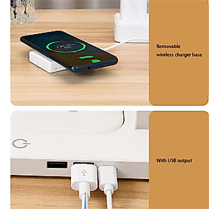 2024 New LED Desk lamp with Wireless Charger, Suspension Style Sensor Cabinet Lamp, Anti-Gravity Small Night Lamp, Wireless USB Charging Bedroom Sleep Light Reading Light Table Lamp1