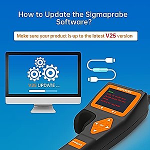VXDAS Power Circuit Tester Probe Kit, SIGMAPROBE Automotive Breaker Finder Intelligent 9-30V AC/DC Current Resistance Circuit Multimeter Tester Fuel Injector Relay Testing with Oscilloscope Mode