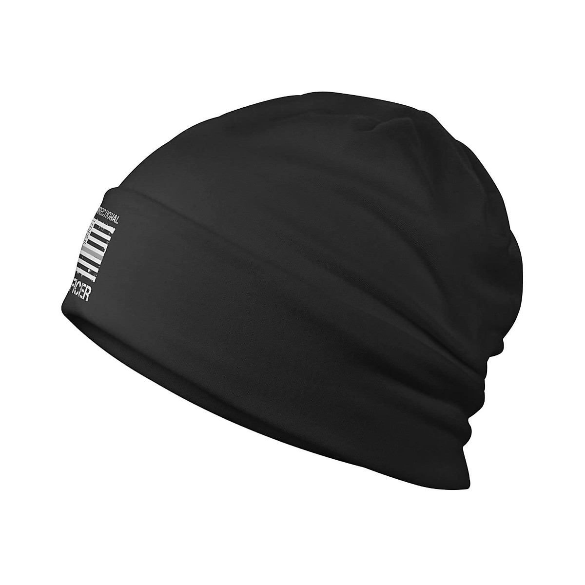 Thin Silver Line Correctional Officer Winter Warm Beanie Hats for Mans Womens Baggy Skull Caps Classic Knit Hat