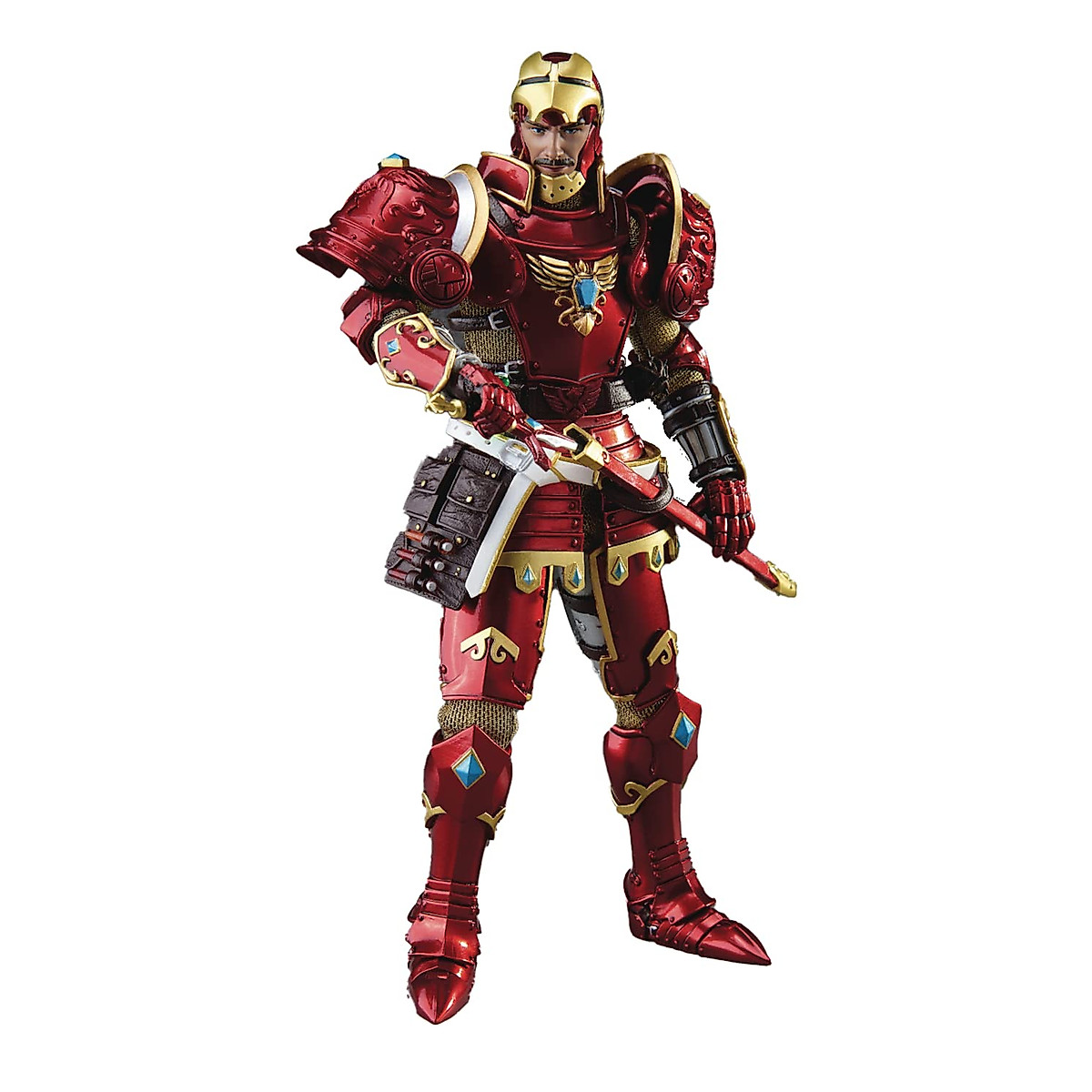 Beast Kingdom Medieval Knight Iron Man DAH-046 Dynamic 8ction Action Figure, Multicolor