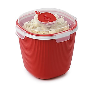 Snips, 6-Cup Microwave Popcorn Popper, Red