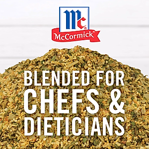 McCormick Perfect Pinch Garlic & Herb Seasoning, 19 oz - One 19 Ounce Container of Garlic Herb Seasoning to Add Zesty Flavor to Chicken, Pasta, Salads and More