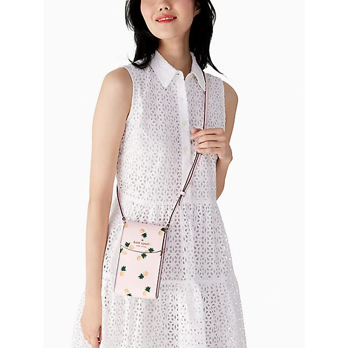 Kate Spade New York North South Phone Crossbody (Pineapple)