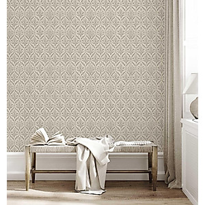 YXTII Boho Wallpaper Peel and Stick Wallpaper Vintage Wallpaper Stick and Peel Damask Wallpaper Self Adhesive Removable Wallpaper for Bedroom Drawers Cabinets