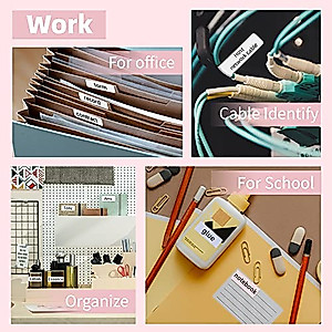 Phomemo Label Maker Machine, D30 Portable Bluetooth Label Printer with Tape Label Maker Handheld, Multiple Templates Available for Smartphone Easy to Use for Office Home Organization USB Rechargeable