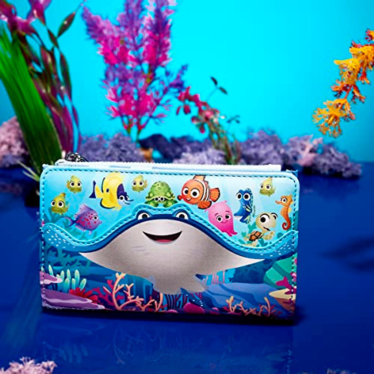Loungefly Disney: Finding Nemo - Nemo and Friends Wallet with Collectible Bag, Amazon Exclusive