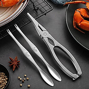 1 Pcs Crab Leg Crackers Lobster Crackers Nut Crackers For Crab Legs Stainless Steel Seafood - Dishwasher Safe