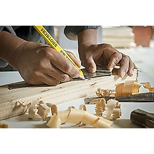 Clarke Brothers Carpenter Pencils Set of 6Pcs – Construction Pencils with Built In Spirit Level – Premium Carpenter Tools for Builders, Contractors, Enthusiasts – Durable Wood