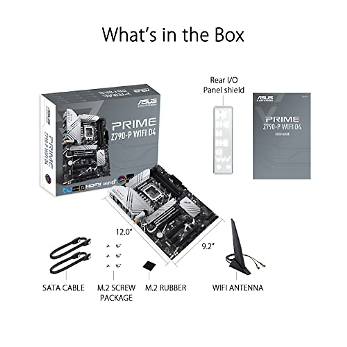 ASUS Prime Z790-P WiFi D4 LGA 1700(Intel® 12th&13th Gen) ATX Motherboard (PCIe 5.0,DDR4,14+1DrMOS,3X M.2,WiFi 6, Bluetooth v5.2,2.5Gb LAN, Front Panel USB 3.2 Gen 2 USB Type-C®, Thunderbolt™ 4/USB4)