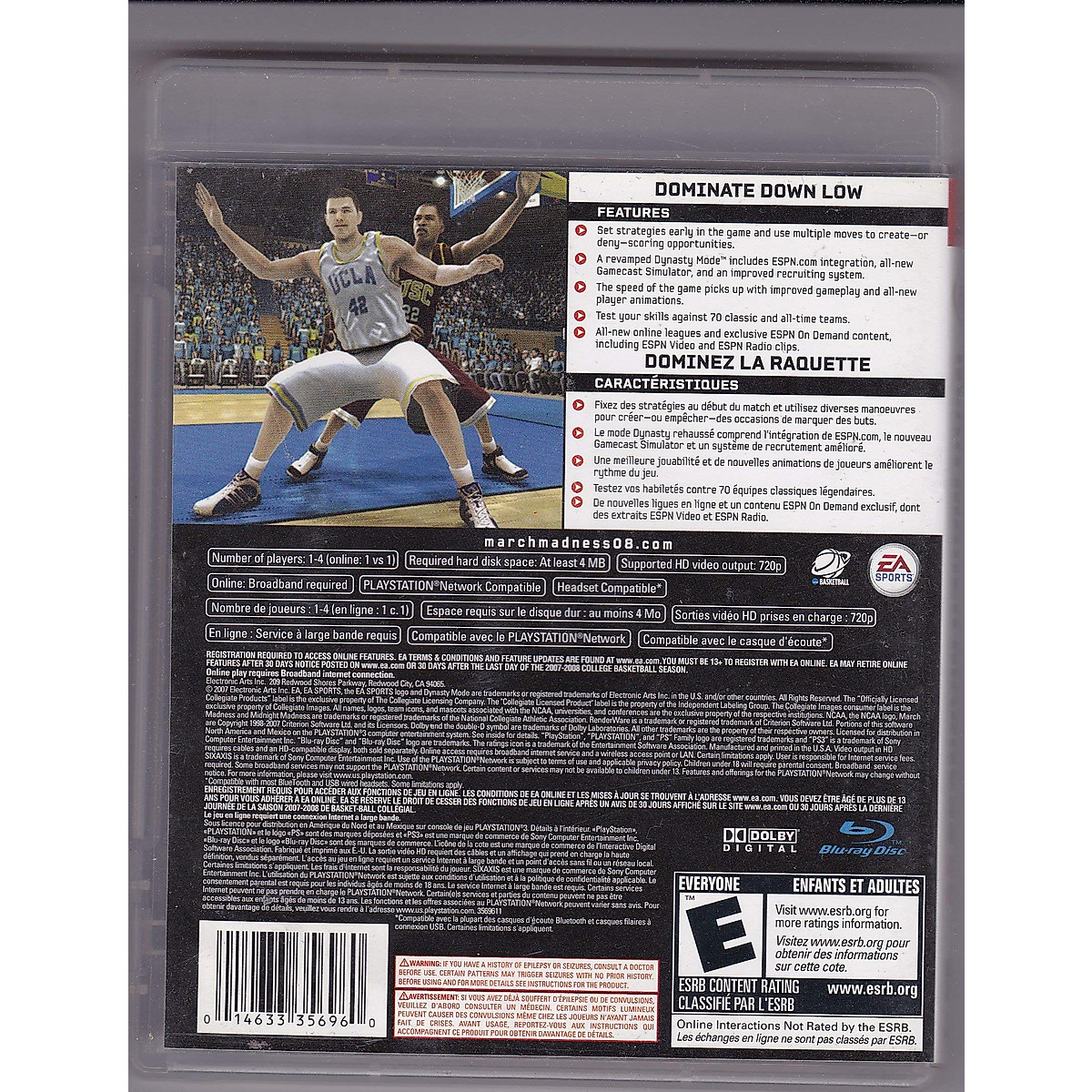 NCAA March Madness 08 - Playstation 3 (Renewed)