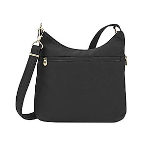 Travelon Anti-theft Signature Quilted Expansion Cross Body Bag, Black