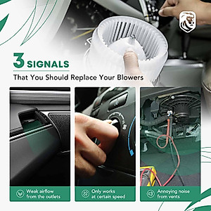 Front Side AC Heater Blower Motor Assembly Replacement for Dodge Ram Avenger Honda Accord Odyssey Jeep Lincoln Acura