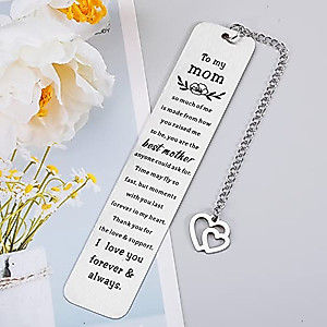 Mom Gift Bookmark from Daughter Son Birthday Gifts for Mother Mommy mom Mother's Day Gift for Mom from Teens Kids Valentines Day Gift for Mommy Mom Love You Mom Christmas Bookmarks from Daughter Son