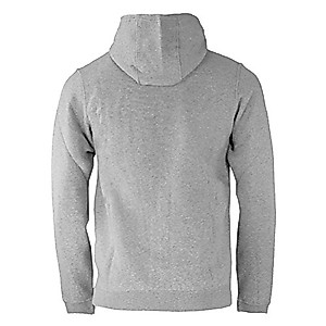 Nike Men's Sportswear Full Zip Club Hoodie, Dark Grey Heather/Dark Grey Heather/White, Large