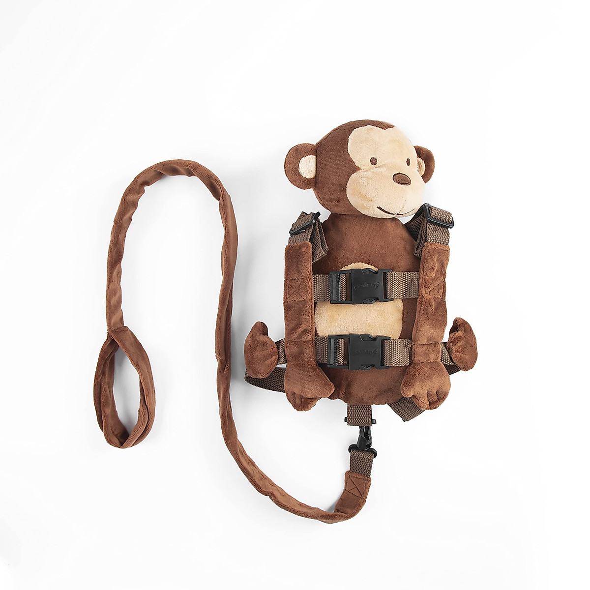 Berhapy 2 in 1 New Monkey Toddler Safety Harness Backpack Children's Walking Leash Strap（Brown）