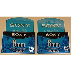 Sony 8mm Standard for Video8 ~ 120 Mins. ~ P6-120MPL (2 Pack)