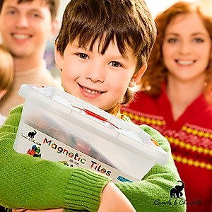 Magnet Building Blocks 100 Piece, Recreational Toys, Clear Magnetic 3D Building Tile, Construction, Preschool Educational, Beyond Imagination, Birthday Present Gift, STEM Montessori